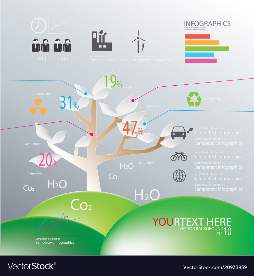 Eco infographic Royalty Free Vector Image - VectorStock