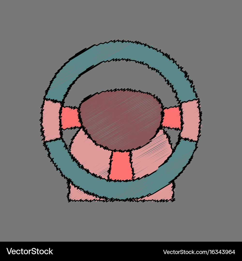 Flat icon design collection steering wheel Vector Image