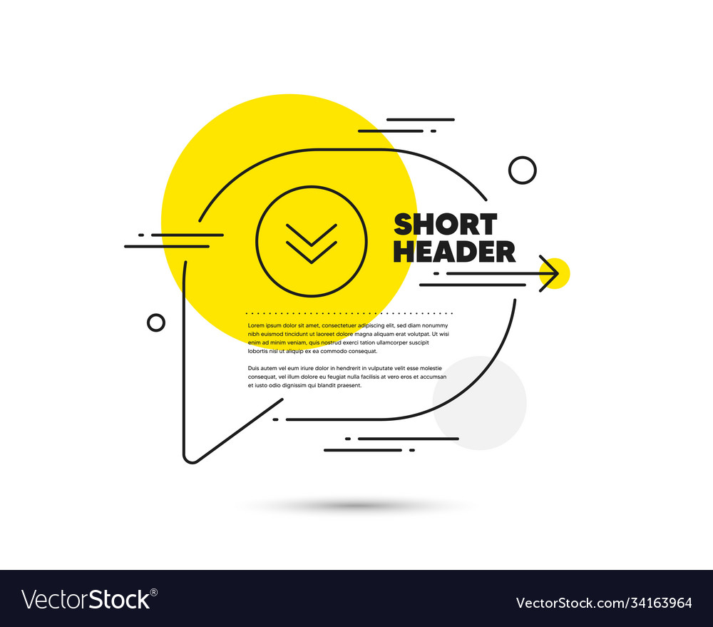 Scroll down button line icon scrolling screen Vector Image