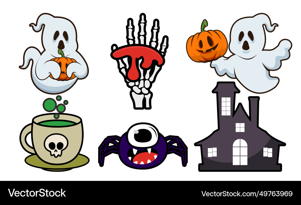 Cartoon halloween design Royalty Free Vector Image