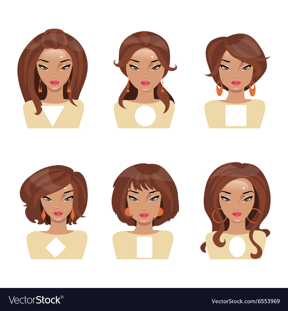 Face shape Royalty Free Vector Image - VectorStock