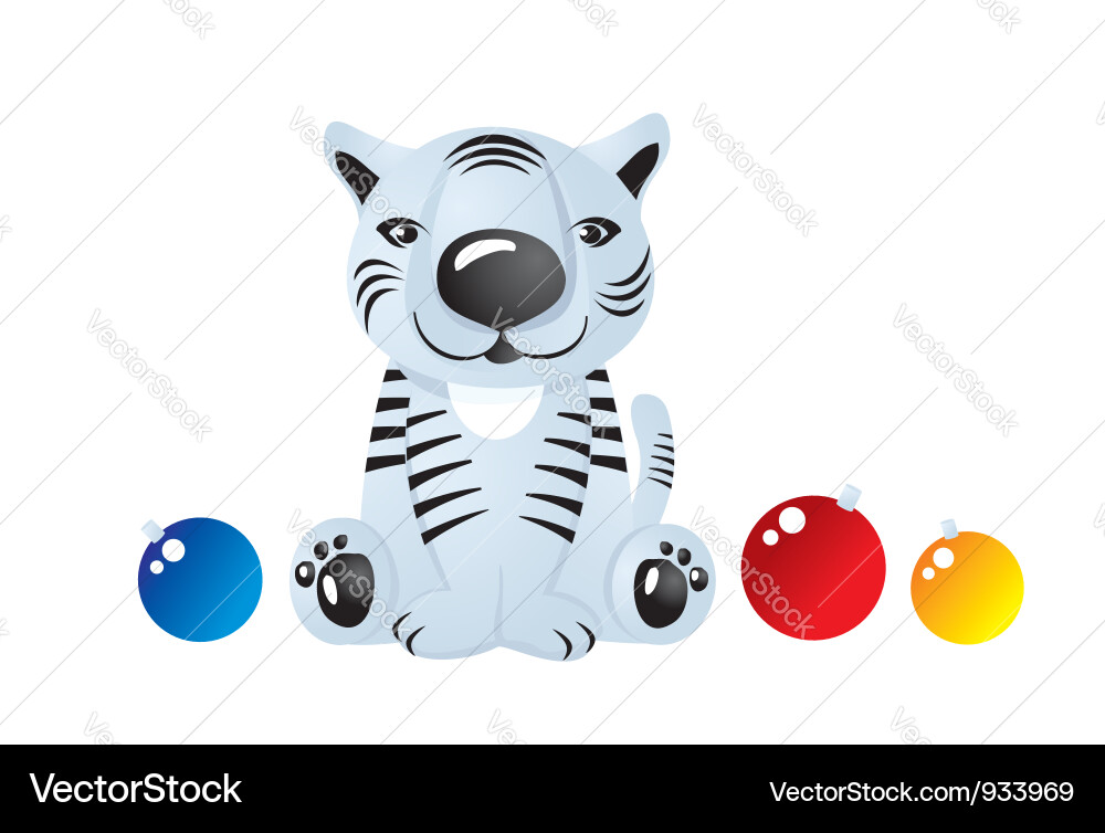 Little tiger Royalty Free Vector Image - VectorStock