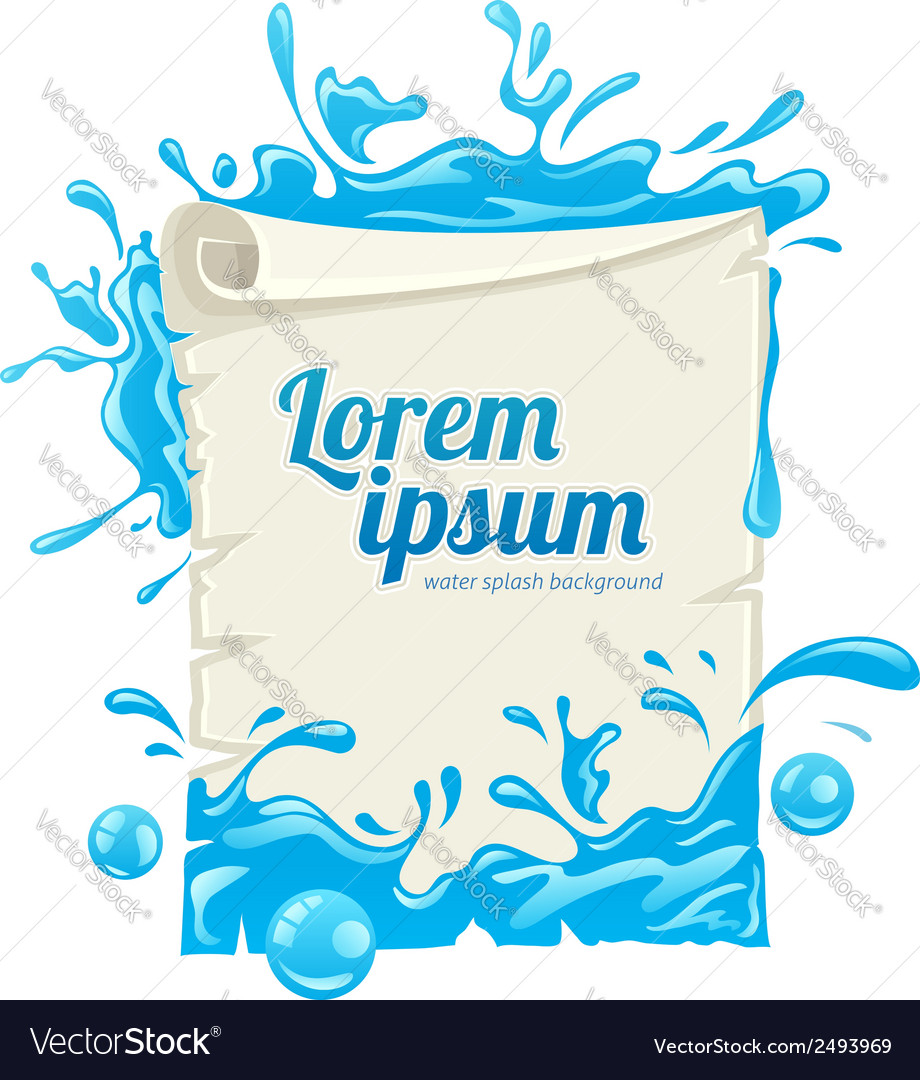 Paper script template Royalty Free Vector Image