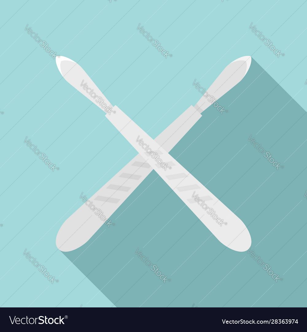 Crossed scalpel icon flat style Royalty Free Vector Image Crossed scalpel icon flat style Royalty Free Vector Image