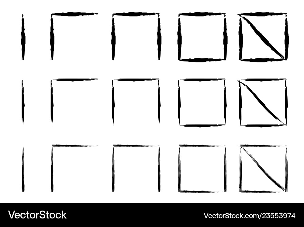 Hand drawn tally marks Royalty Free Vector Image