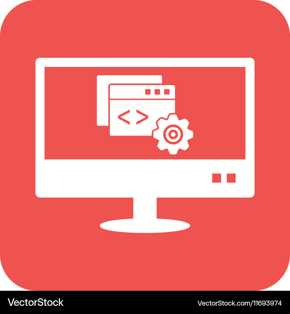 Programming configuration Royalty Free Vector Image