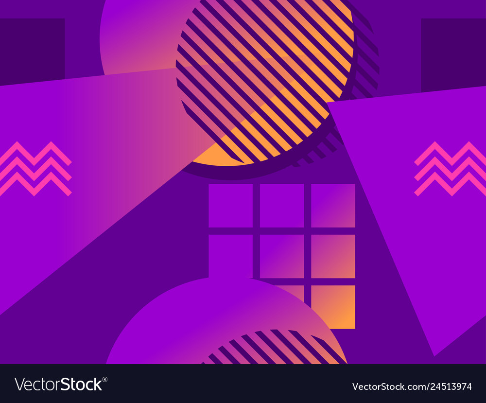 Seamless pattern with geometric objects Royalty Free Vector