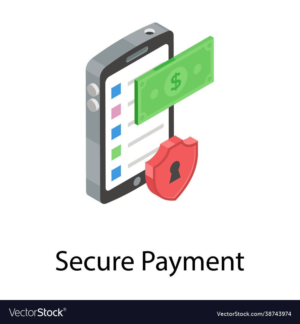 Secure payment Royalty Free Vector Image - VectorStock