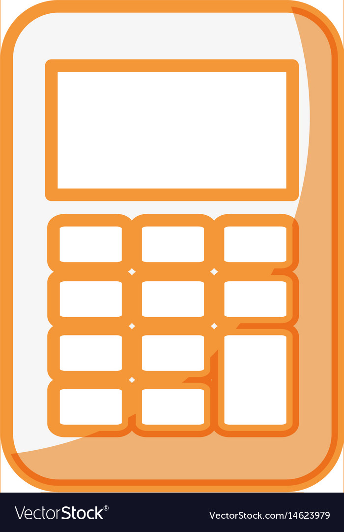 Calculator math device Royalty Free Vector Image