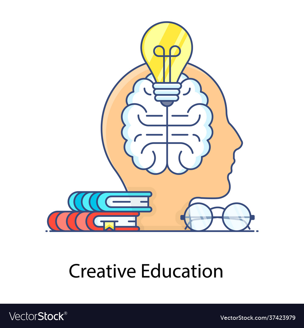 Creative education Royalty Free Vector Image - VectorStock