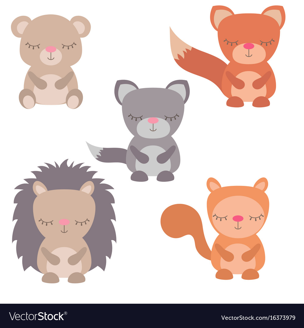 Cute animals Royalty Free Vector Image - VectorStock