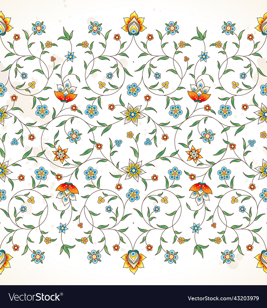 Seamless pattern in eastern style Royalty Free Vector Image