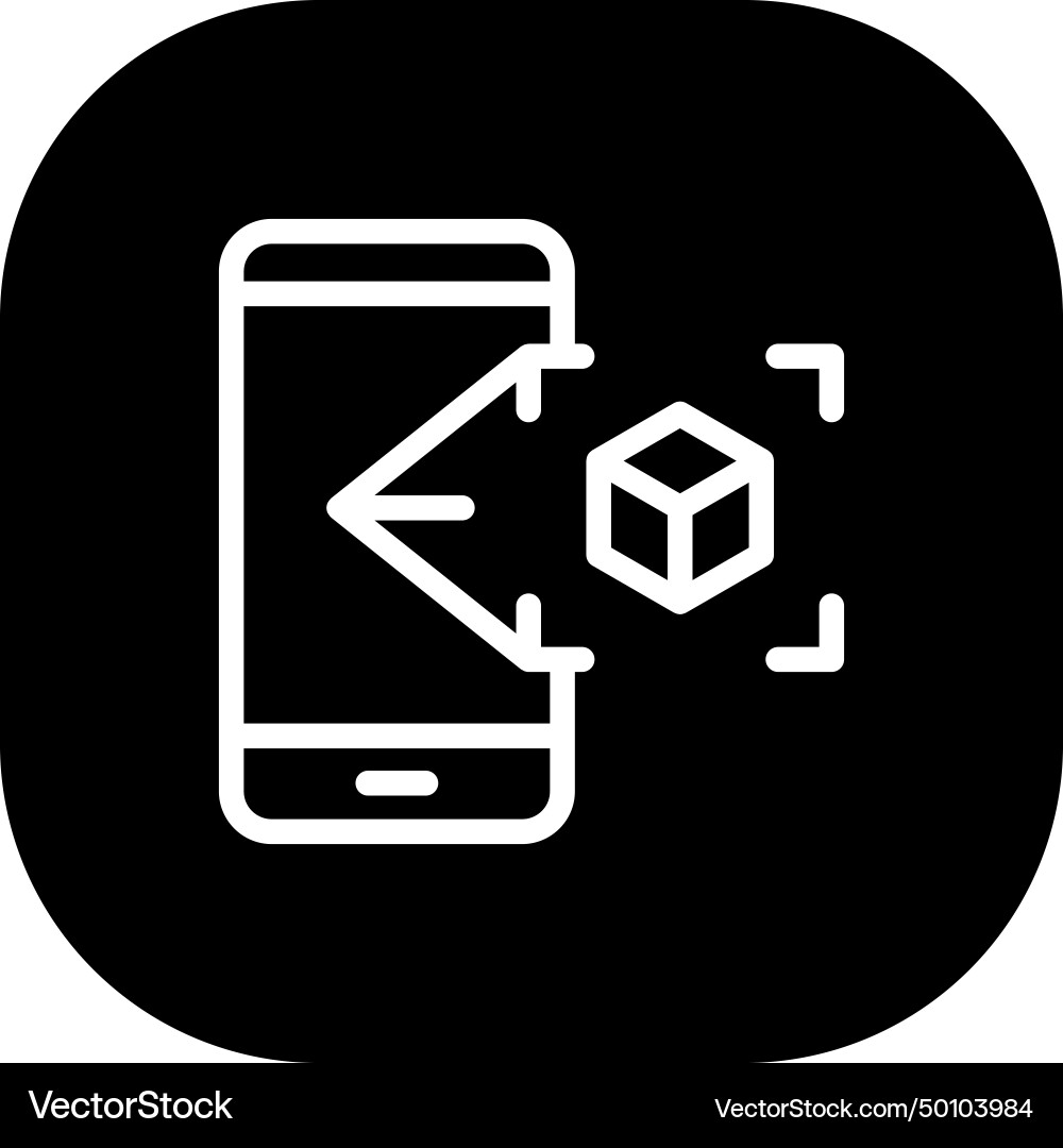 Augmented reality digitalization business icon Vector Image