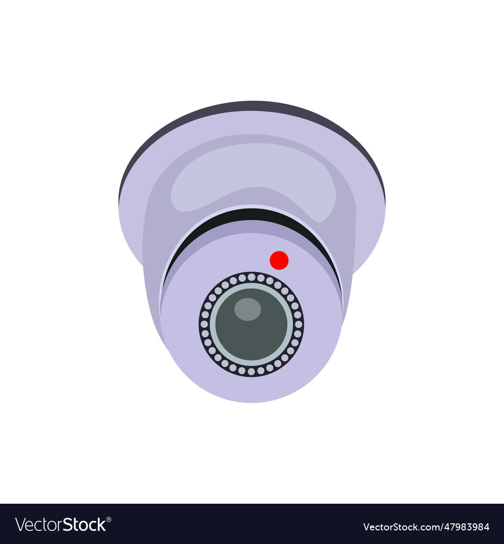 Ceiling camera turned on Royalty Free Vector Image