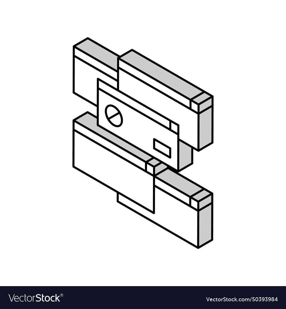Computer Customization Isometric Icon Royalty Free Vector