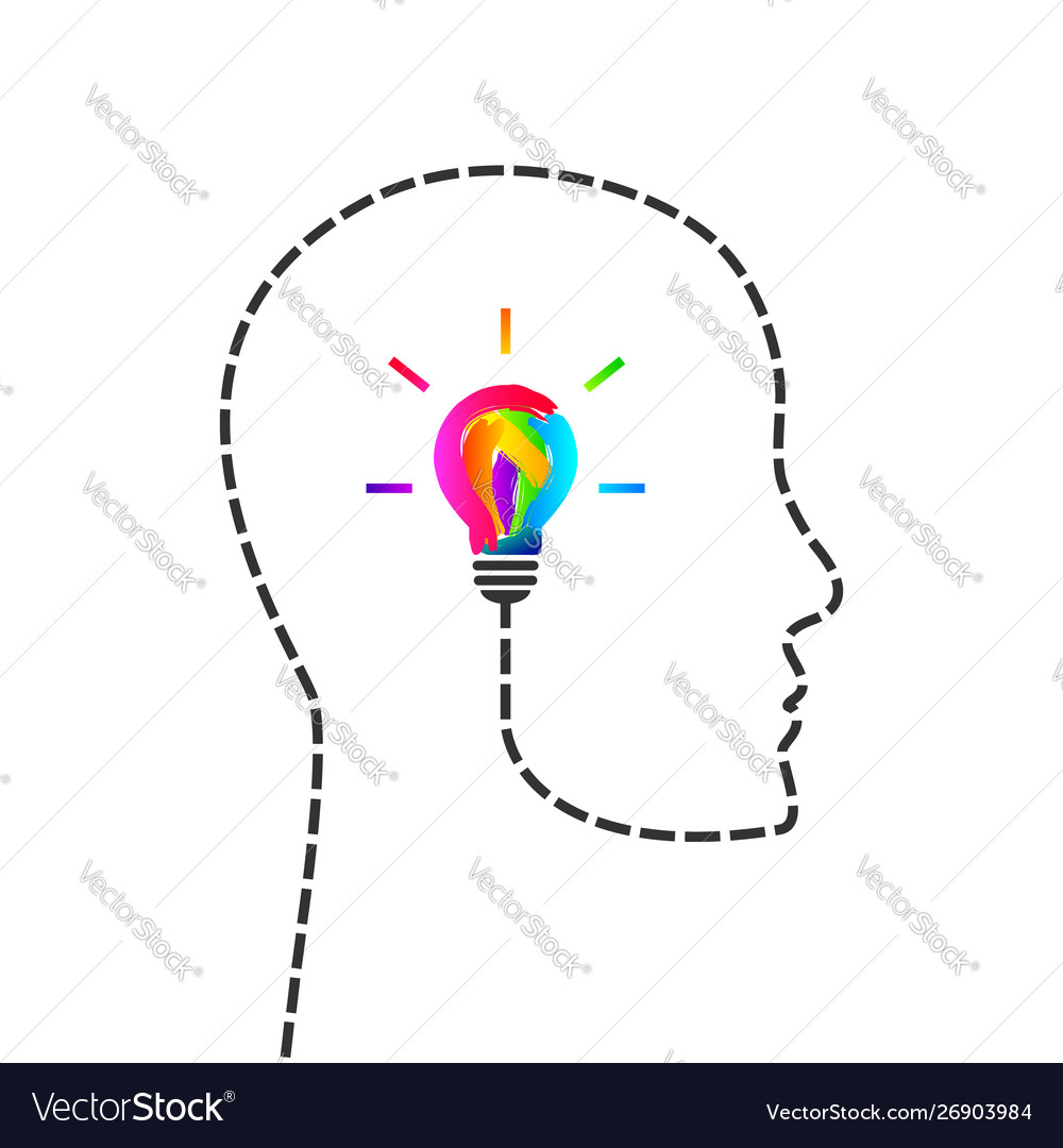 Creative mind concept Royalty Free Vector Image