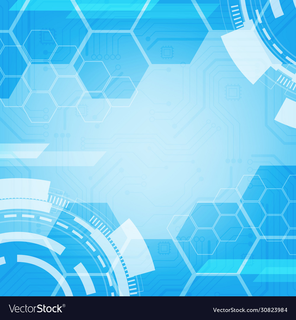 Hexagon technology background Royalty Free Vector Image