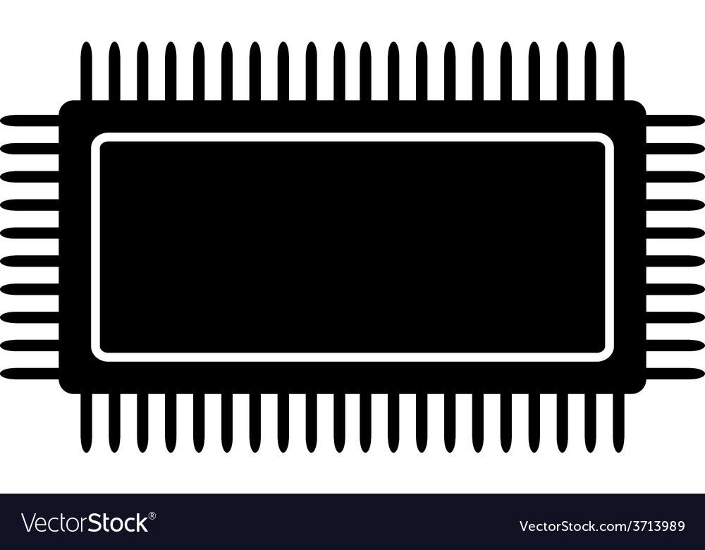 Microchip icon Royalty Free Vector Image - VectorStock