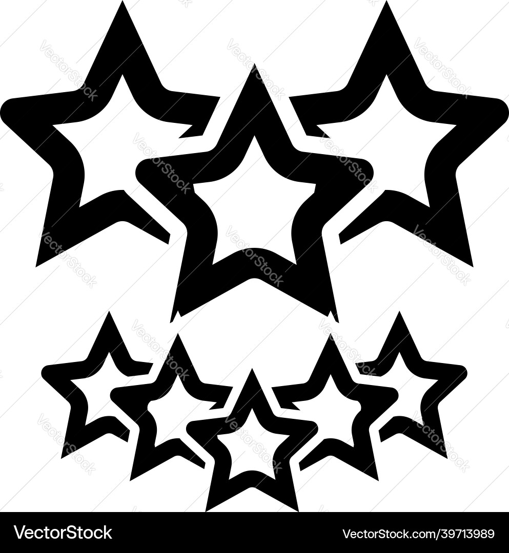 Star rating element reward quality level user Vector Image