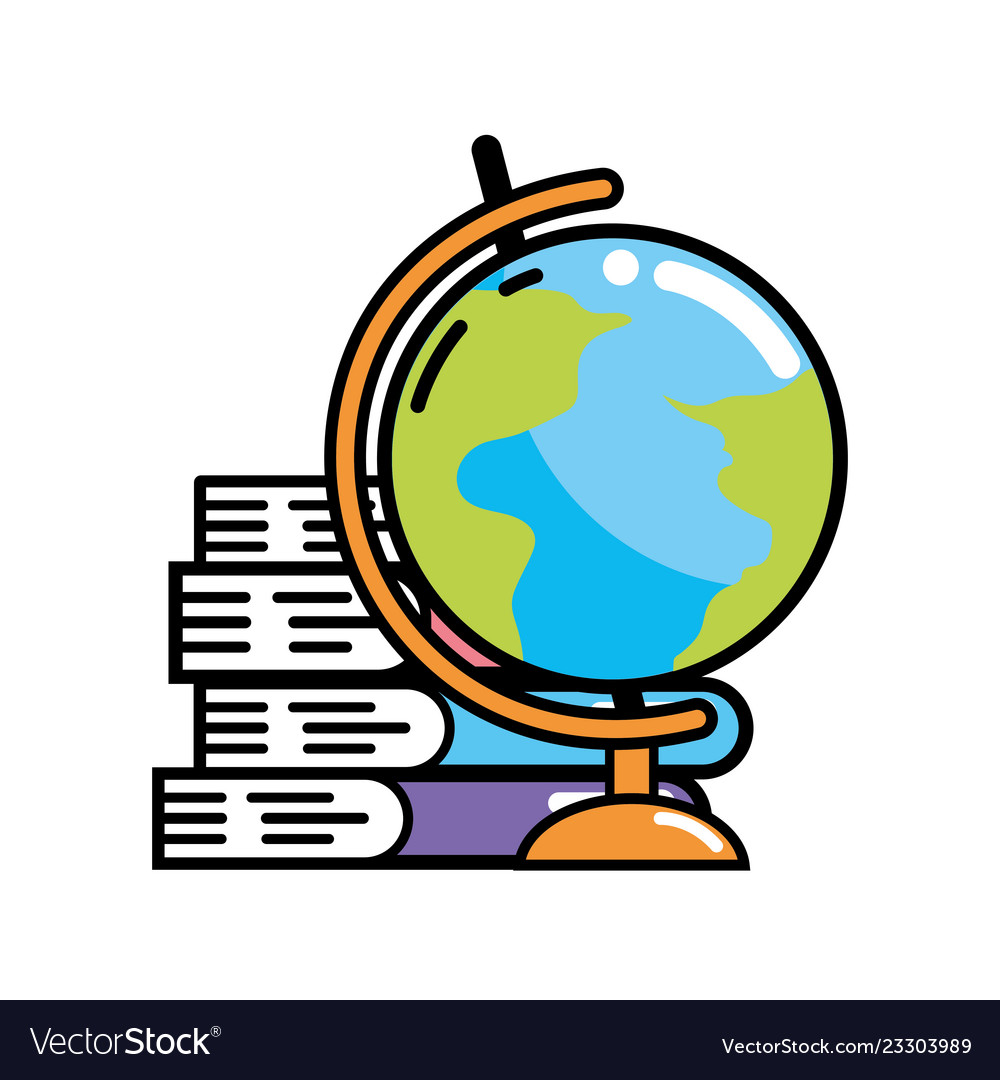 Study element cartoon Royalty Free Vector Image