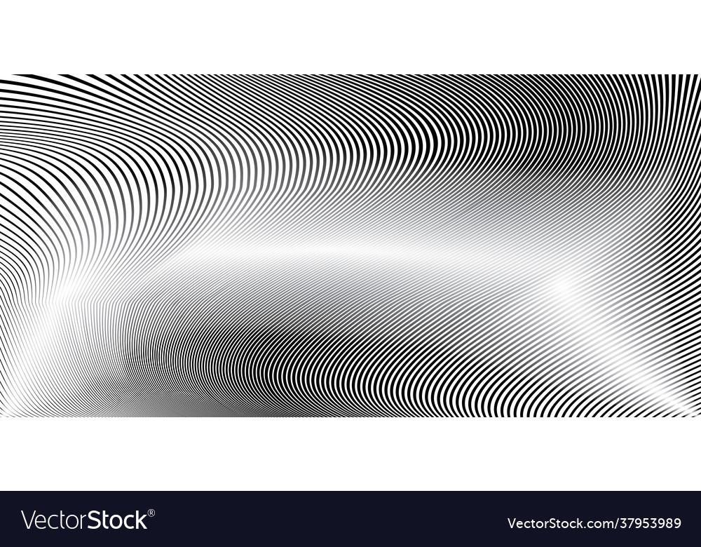 Wave lines pattern abstract background - simple Vector Image