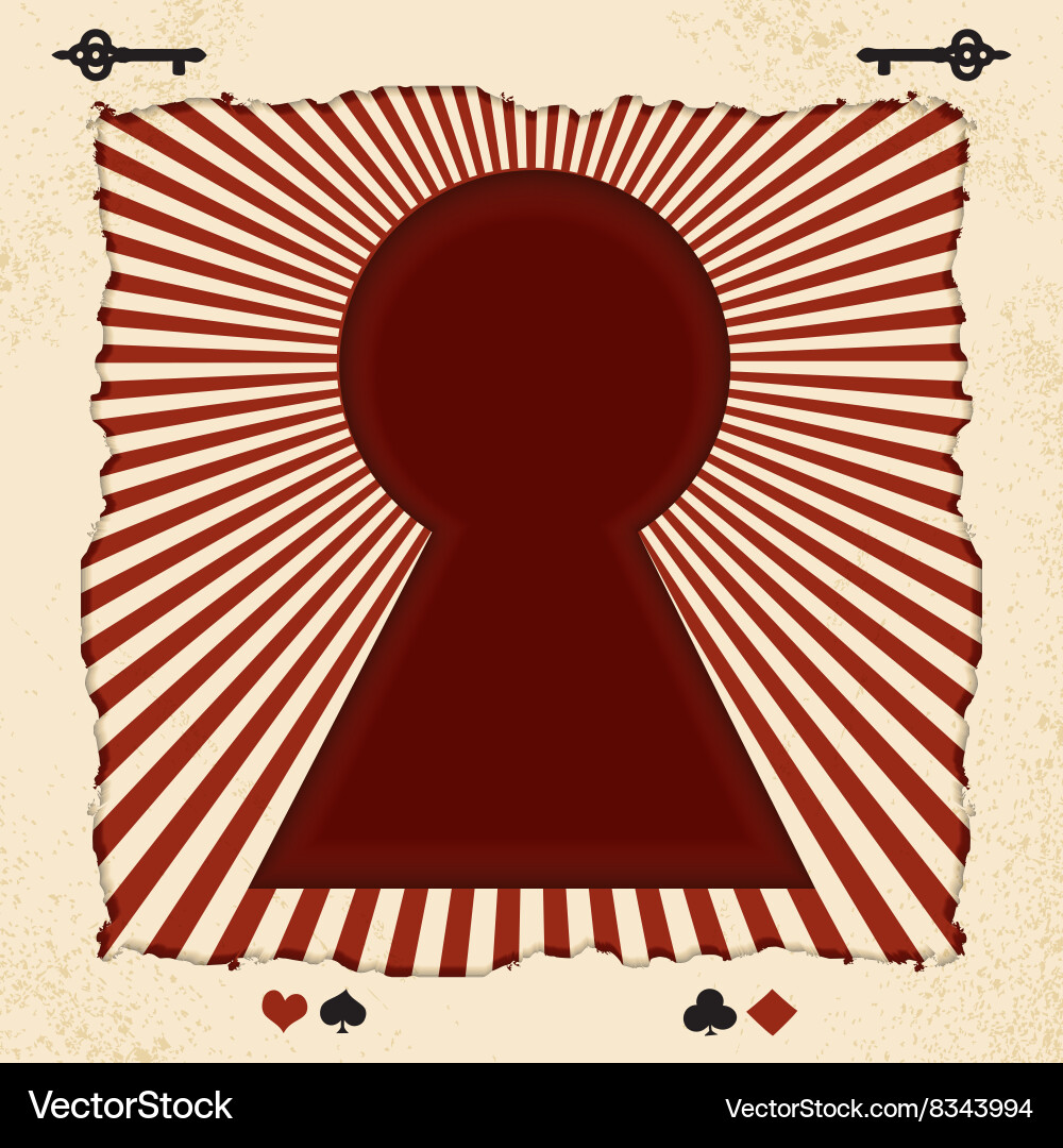 Background with the key from the fairy tale Vector Image