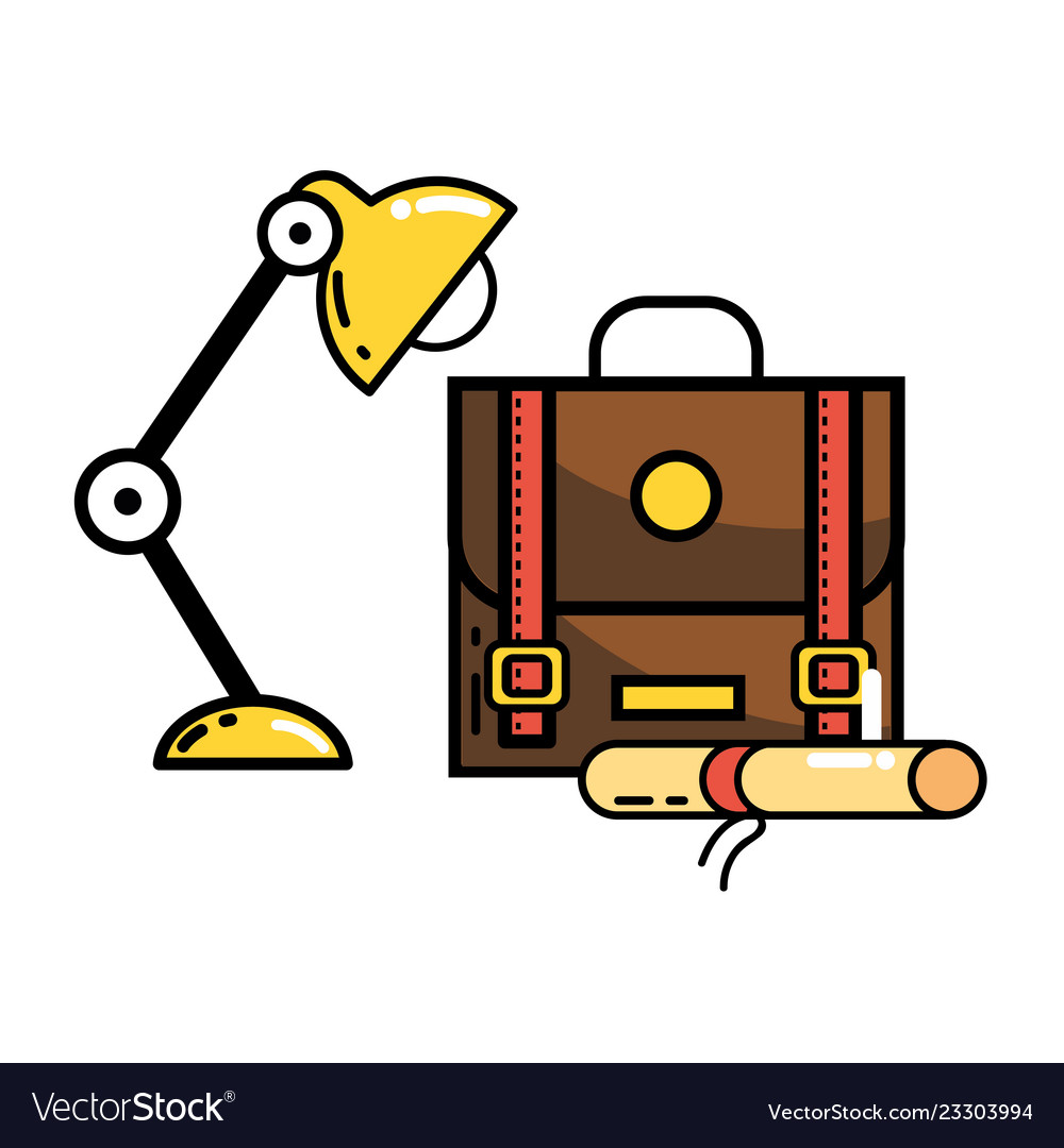 Study element cartoon Royalty Free Vector Image
