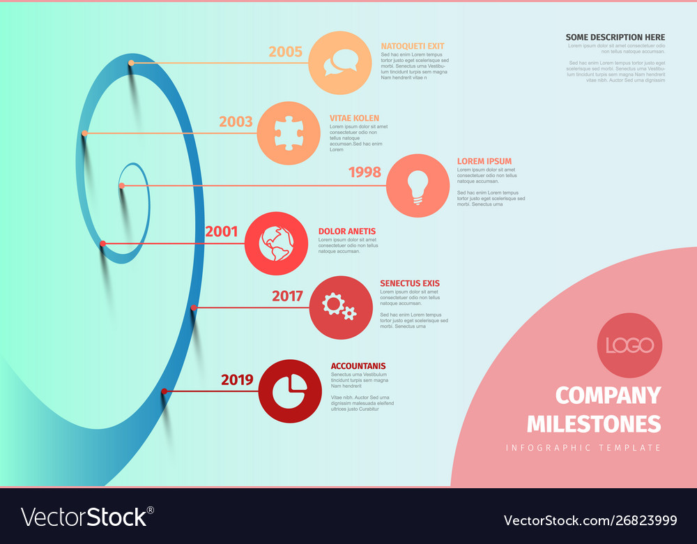 Evolution timeline template Royalty Free Vector Image