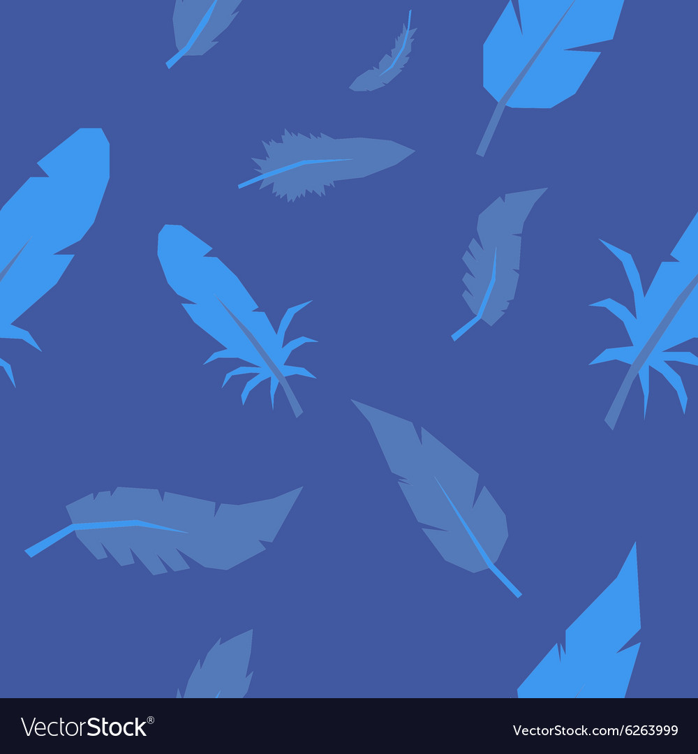 Feather pattern seamless Royalty Free Vector Image