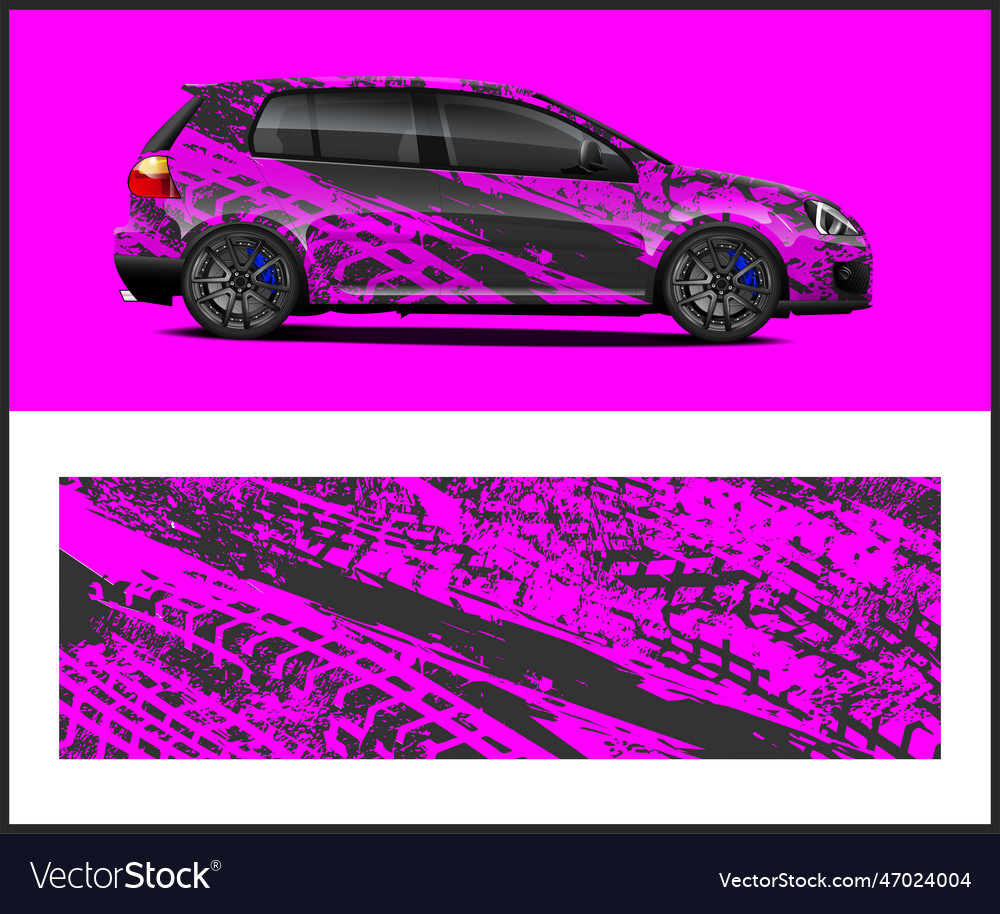 Vehicle wrap advertising create unique car wrap Vector Image Vehicle wrap advertising create unique car wrap Vector Image