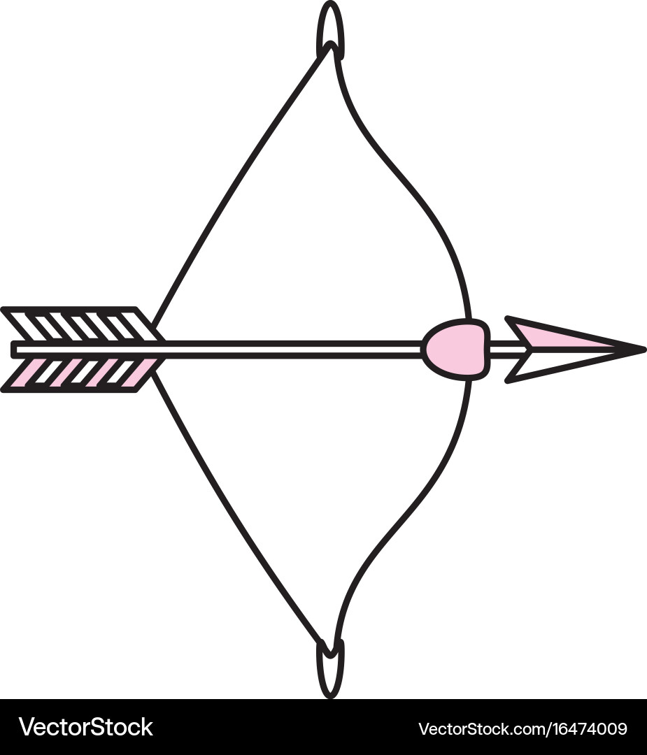 Arch bow arrow Royalty Free Vector Image - VectorStock