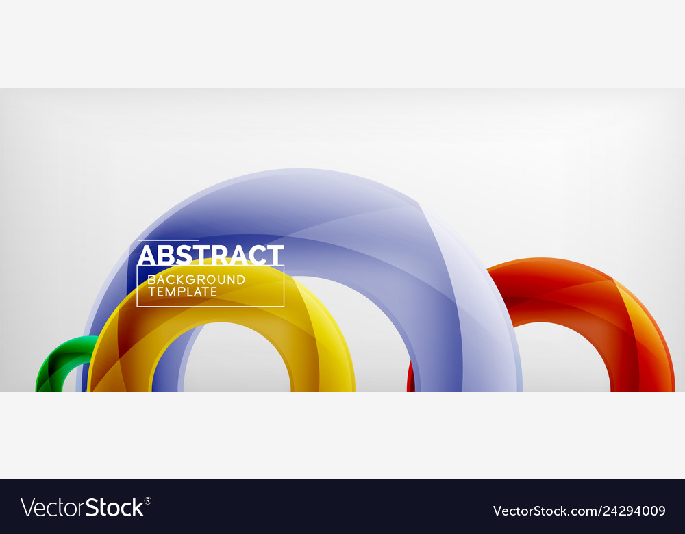 Rings abstract background Royalty Free Vector Image