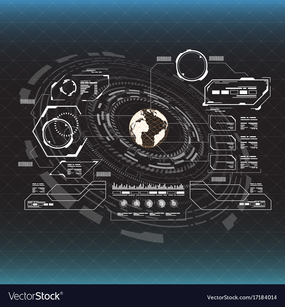 Infographic elements head-up display elements Vector Image