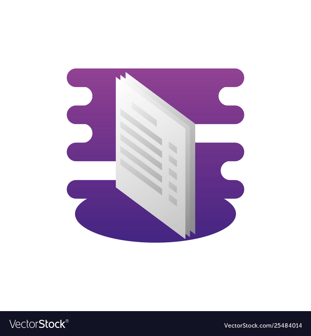Papers documents data icon Royalty Free Vector Image