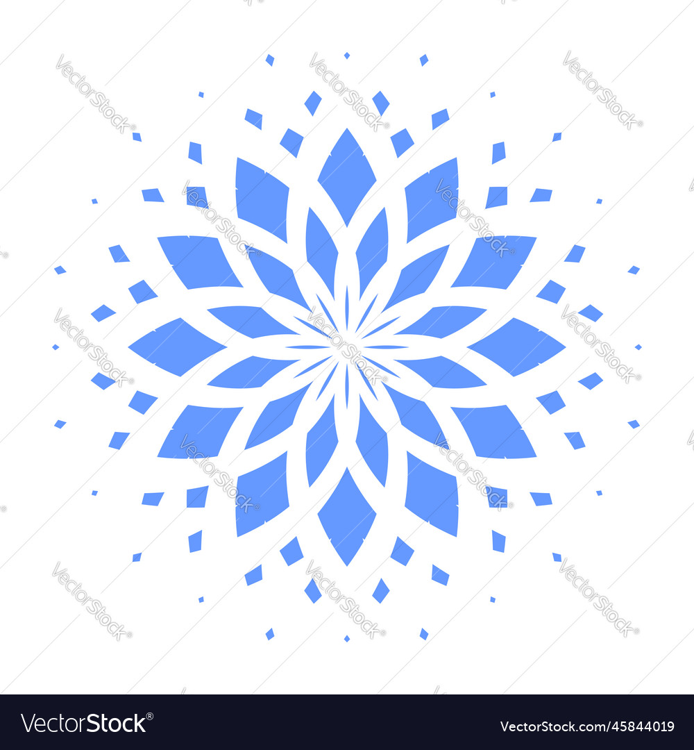 Decorative radial pattern Royalty Free Vector Image