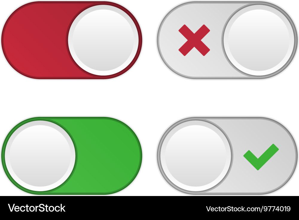 Universal buttons Royalty Free Vector Image - VectorStock