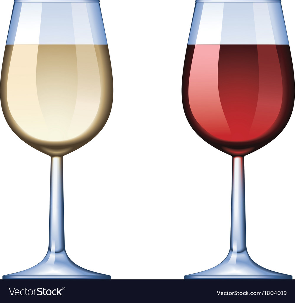 Wine Glasses Royalty Free Vector Image Vectorstock