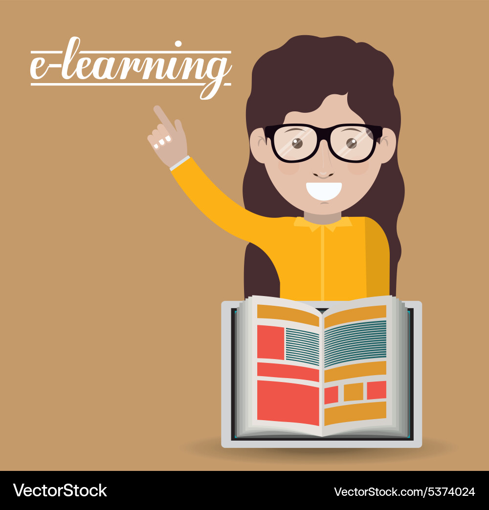 E-learning design Royalty Free Vector Image - VectorStock