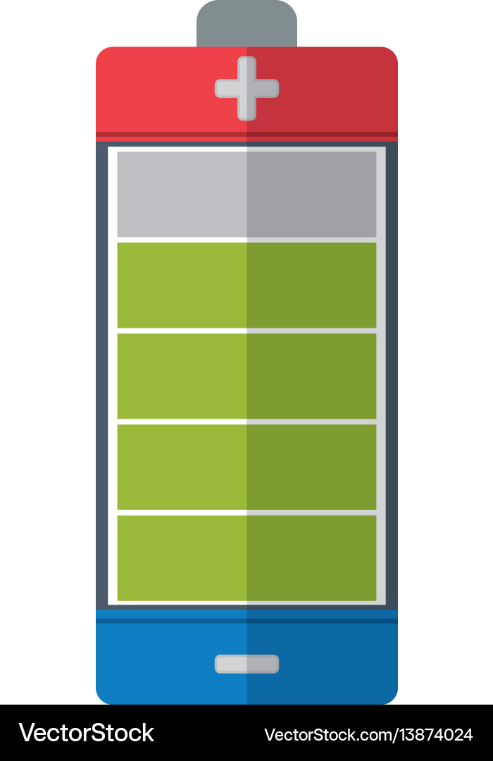 Electric battery rechargeable Royalty Free Vector Image