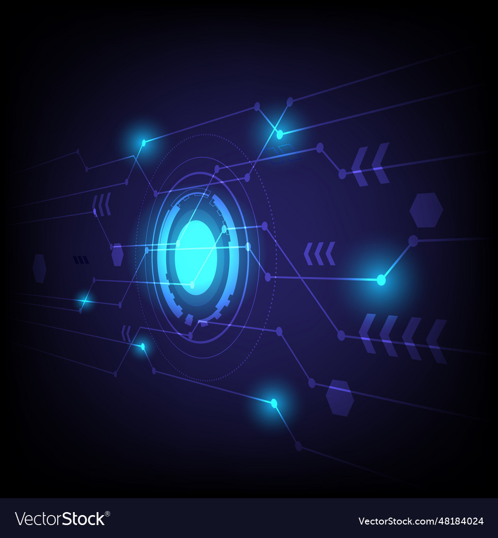 Hitech background concept Royalty Free Vector Image