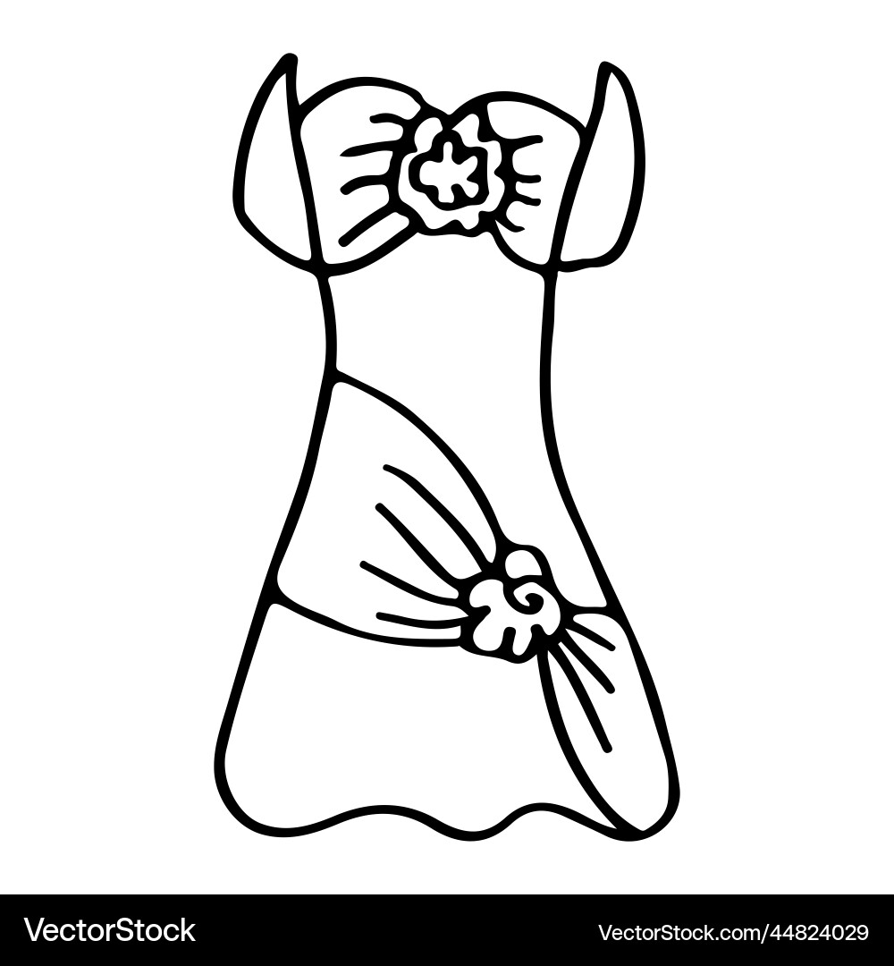 Doodle hand drawing with kid clothes Royalty Free Vector