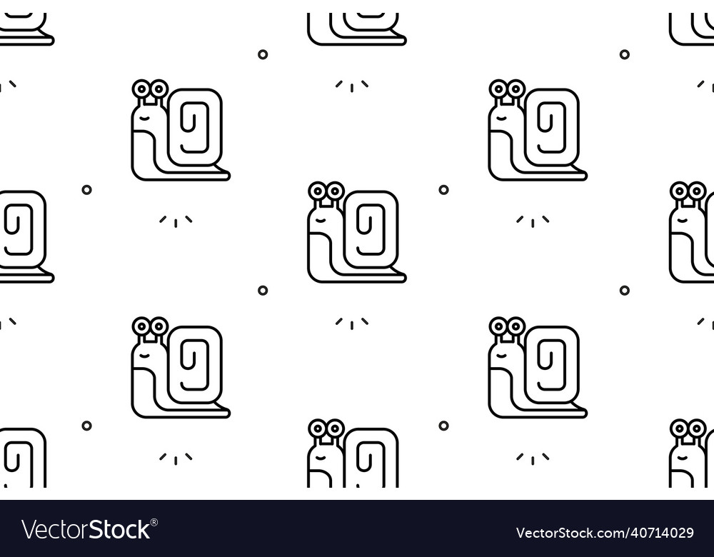 Seamless pattern with snails Royalty Free Vector Image