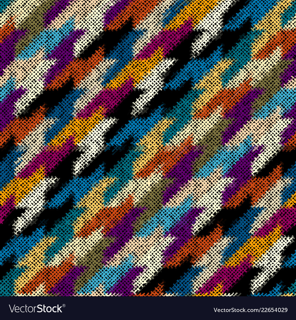 Seamless square pattern abstract color Royalty Free Vector