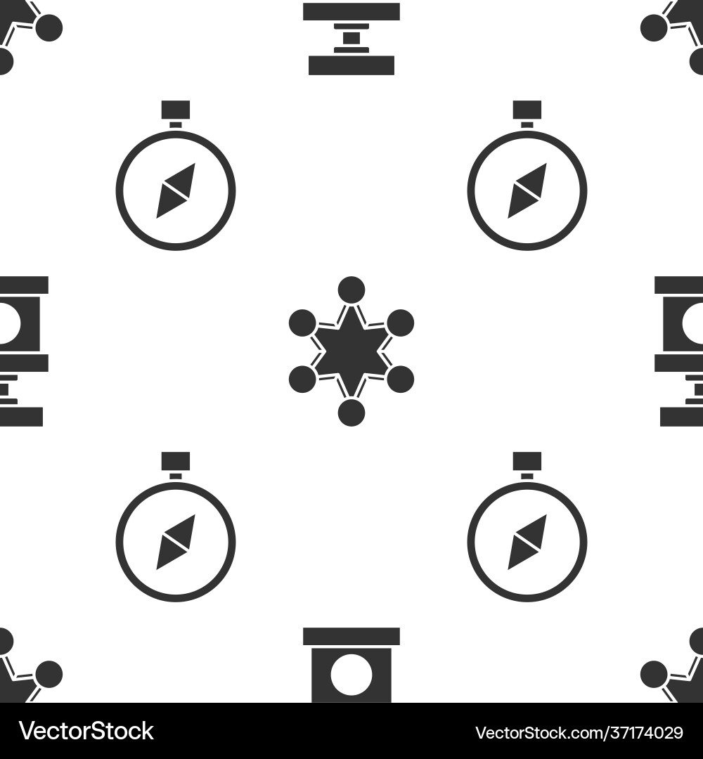 Set handle detonator for dynamite police badge Vector Image