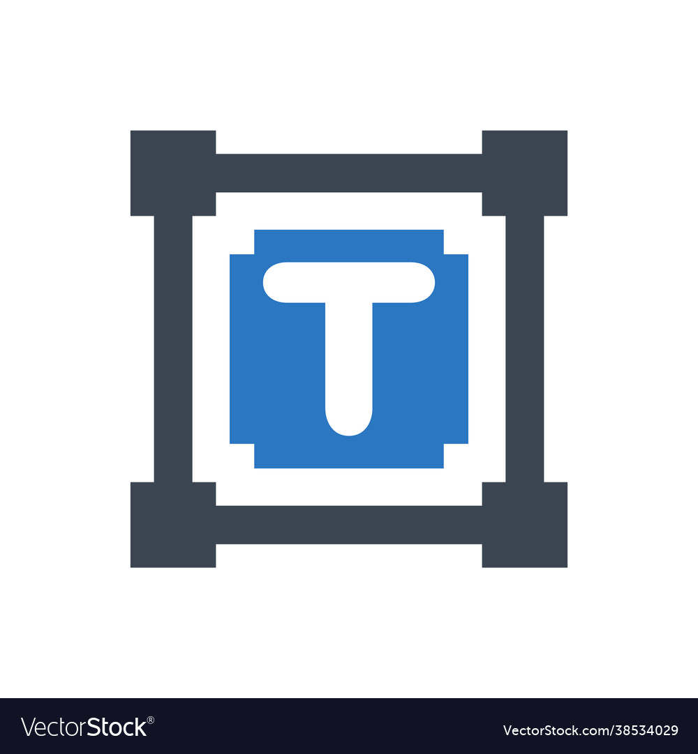Text type tool icon Royalty Free Vector Image - VectorStock