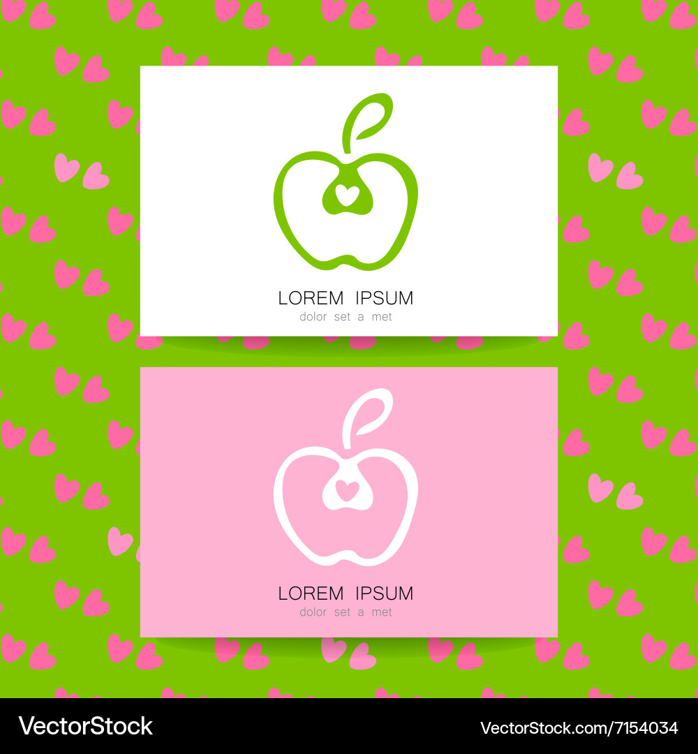 Apple logo identity Royalty Free Vector Image - VectorStock