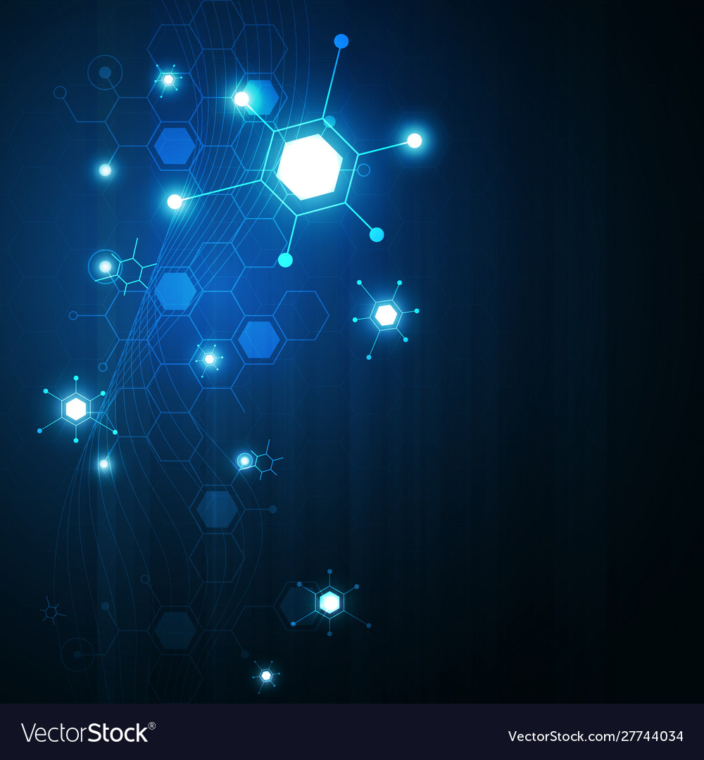 High tech technology geometric Royalty Free Vector Image