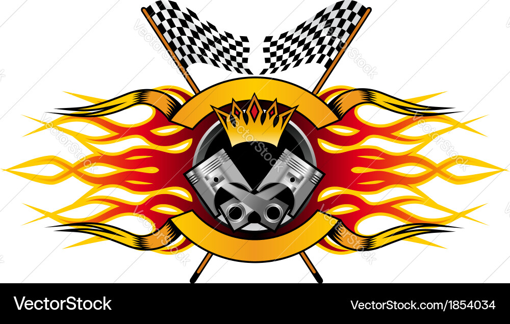 Motor racing championship icon Royalty Free Vector Image