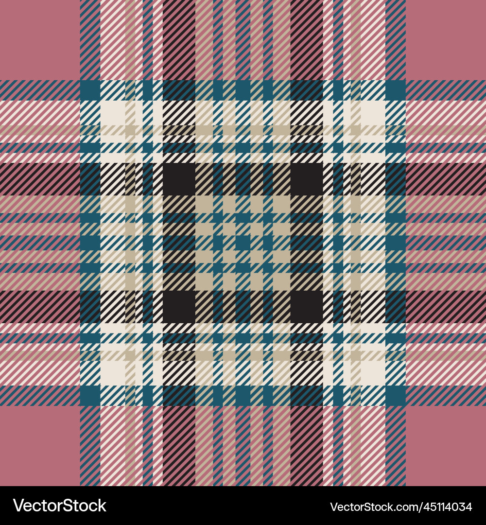 Pink and blue tartan plaid pattern Royalty Free Vector Image