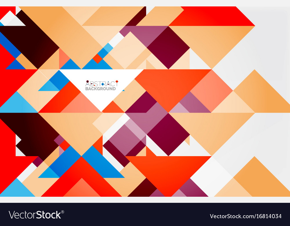 Triangle pattern design background Royalty Free Vector Image